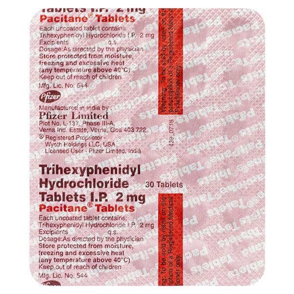 Pacitane 2mg Tablet 30'S - Price, Uses, Side Effects | Netmeds