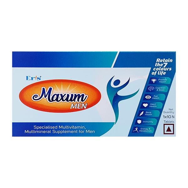 Buy MAXUM MEN Tablet 10's Online at Upto 25% OFF | Netmeds