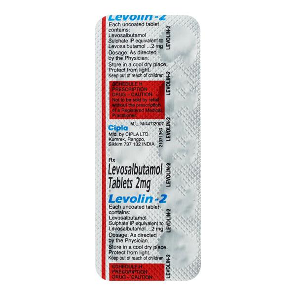 Buy Levolin 2mg Tablet 10'S Online at Upto 25% OFF | Netmeds