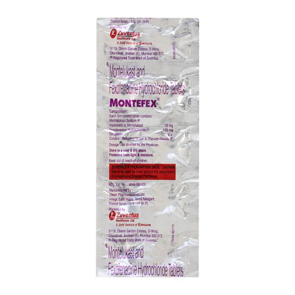 Montefex Tablet 10'S Price, Uses, Side effects, Substitutes | Netmeds