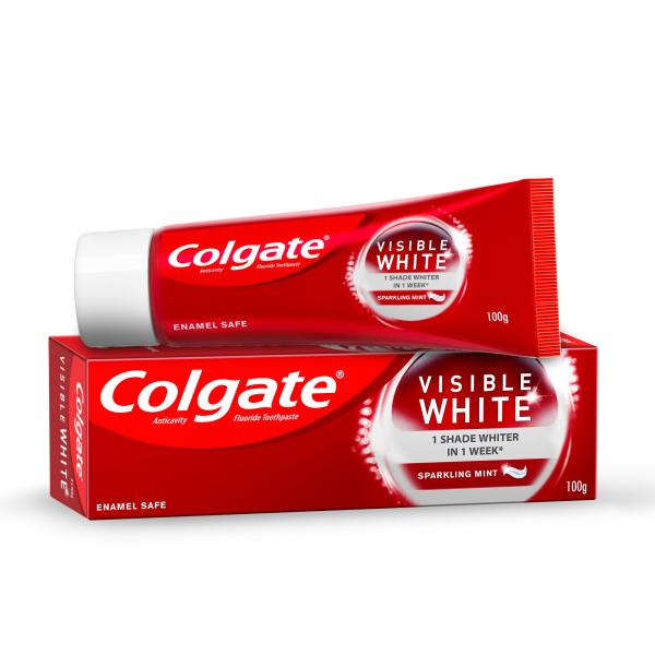 Buy Colgate Visible White Sparkling Mint Toothpaste 100 gm Online at ...