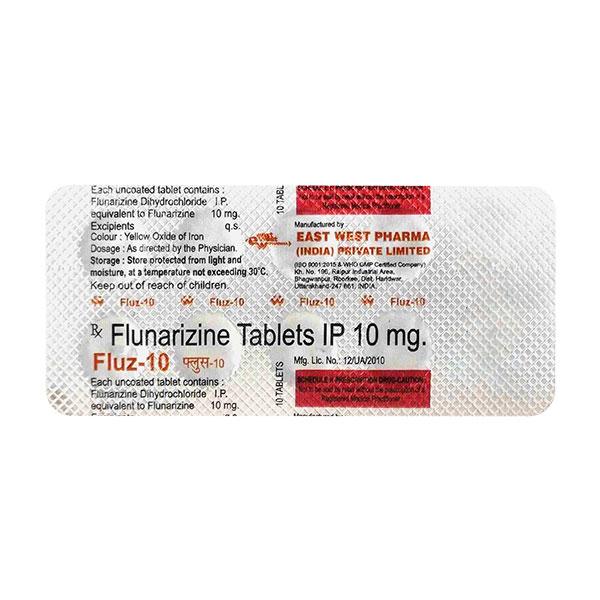 Fluz 10mg Tablet 10'S Price, Uses, Side effects, Substitutes | Netmeds