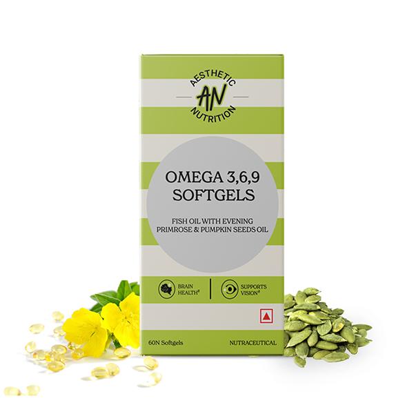 Aesthetic Nutrition Omega 3 6 9 Softgels Triple Omega Formula With ...