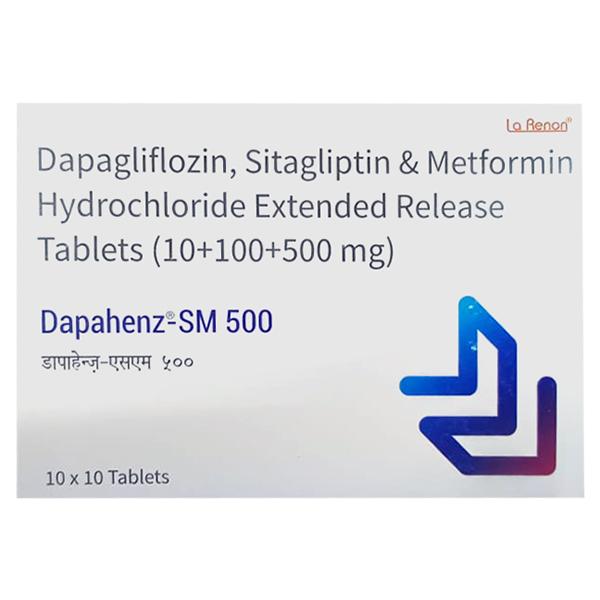 DAPAHENZ SM 500 Tablet 10's Price, Uses, Side effects, Substitutes ...