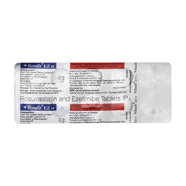 Buy ROSUFIT EZ 10 Tablet 10's Online | Netmeds