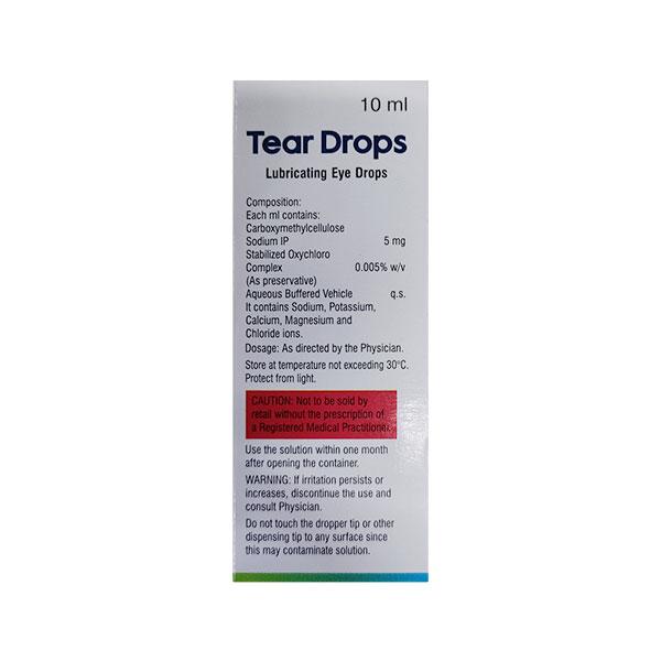tear drops eye drops composition