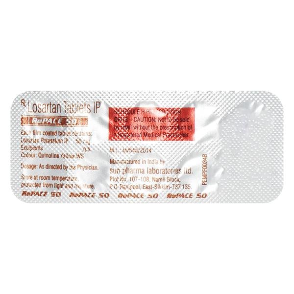 Repace 50mg Tablet 10'S : Price, Uses, Side Effects | Netmeds