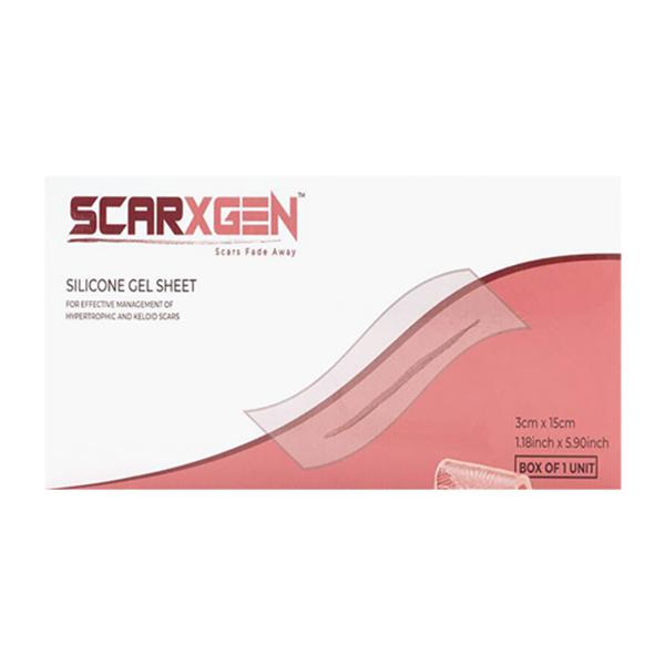 Buy Scarxgen Silicone Gel Sheet 3cm x 15cm 1's - Scar Treatment | Netmeds