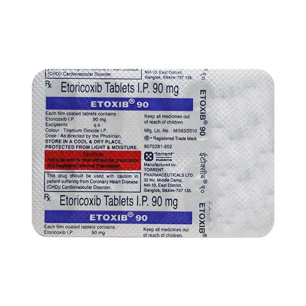Buy Etoxib 90mg Tablet 10'S Online at Upto 25% OFF | Netmeds
