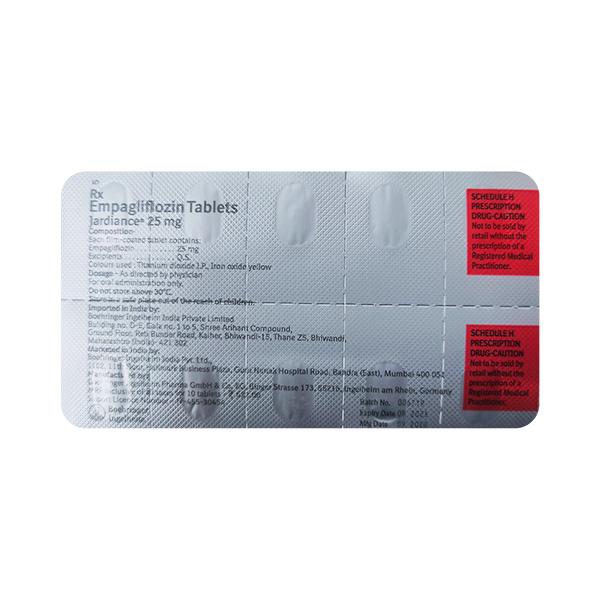 Jardiance 25mg Tablet 10's: View Price, Uses, Side Effects, Alternates ...