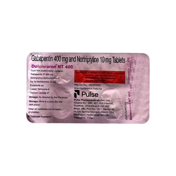 Buy Doloneuron NT 400 Tablet 10's Online at Upto 25% OFF | Netmeds