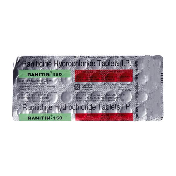 RANITIN 150 Tablet 40's Price, Uses, Side effects, Substitutes | Netmeds