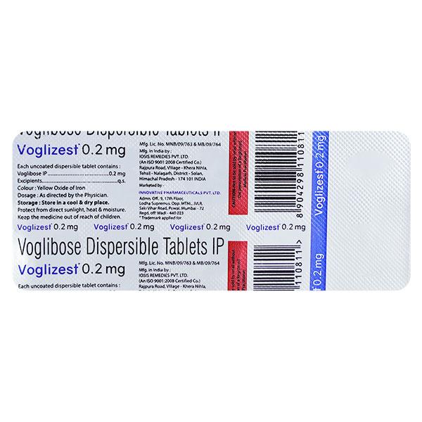 VOGLIZEST 0.2 Tablet 10's : Price, Uses, Side Effects | Netmeds