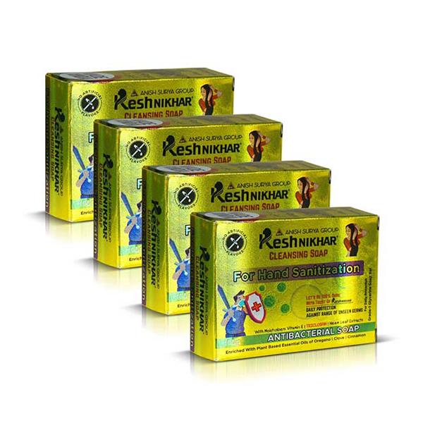 Buy Kesh Nikhar Cleansing Soap - Antibacterial (Pack of 4 x 125 gm) 1's ...