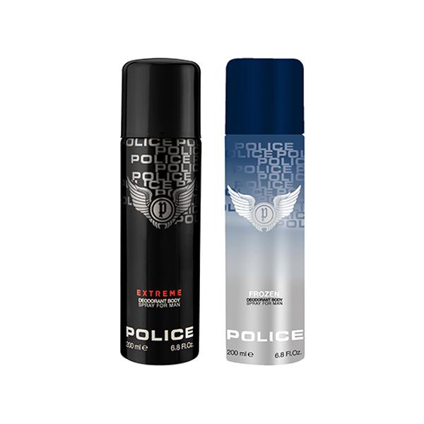Buy Police Extreme Deodorant Spray 200ml + Frozen Deodorant Spray 200ml ...