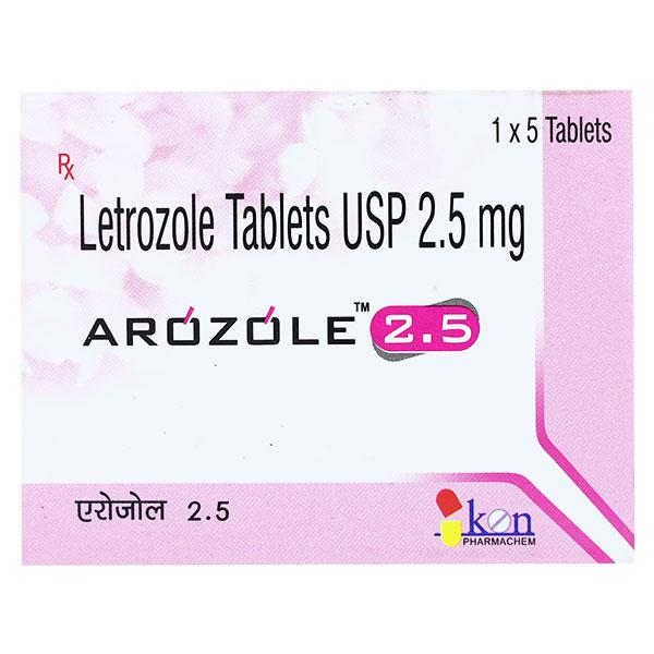 AROZOLE 2.5 Tablet 5's Price, Uses, Side effects, Substitutes | Netmeds