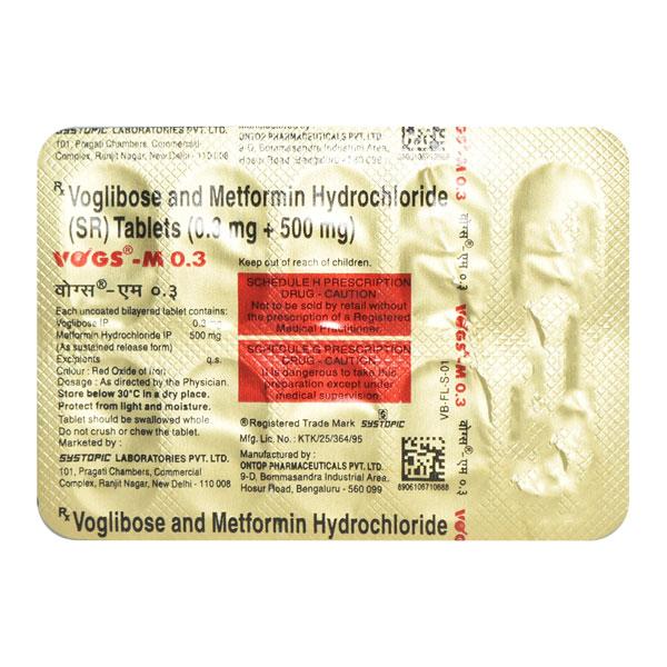 Vogs M 0.3mg Tablet 10'S : Price, Uses, Side Effects | Netmeds