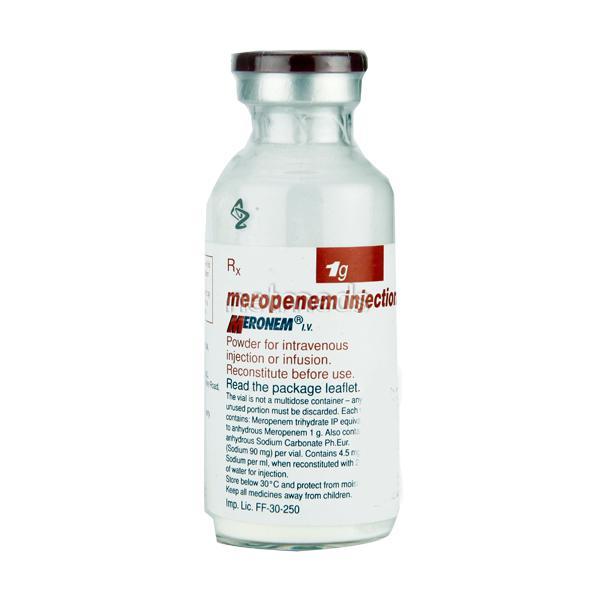 Meronem 1gm Injection 1'S - Price, Uses, Side Effects | Netmeds