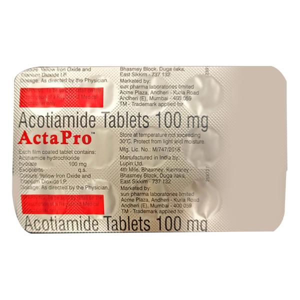 Actapro 100mg Tablet 15'S Price, Uses, Side effects, Substitutes | Netmeds