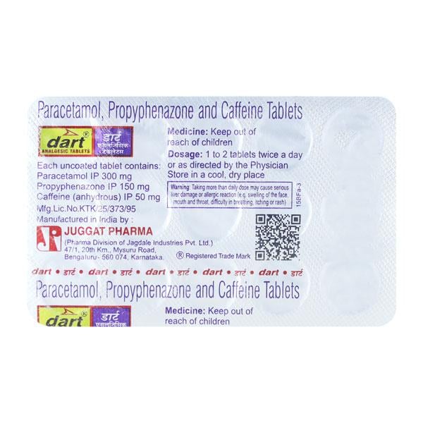 Buy DART Tablet 15's Online at Upto 25% OFF | Netmeds