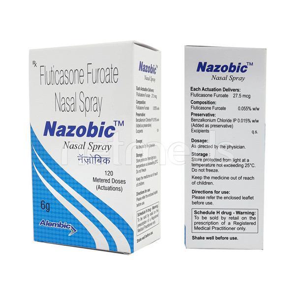 Nazobic Nasal Spray 6Gm Price, Uses, Side effects, Substitutes | Netmeds