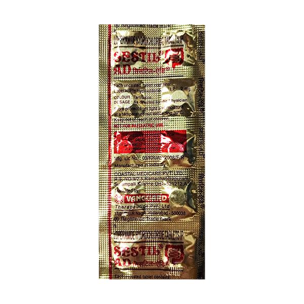 SESTIL AD 2mg Tablet 10's : Price, Uses, Side Effects | Netmeds