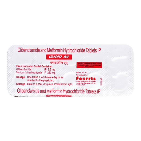 Glifil M Tablet 10'S : Price, Uses, Side Effects | Netmeds