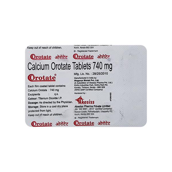 Orotate Tablet 10'S : Price, Uses, Side Effects | Netmeds