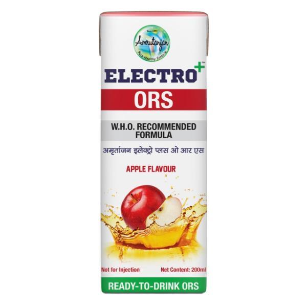 Amrutanjan Electro+ ORS Juice - Apple Flavour 200 ml