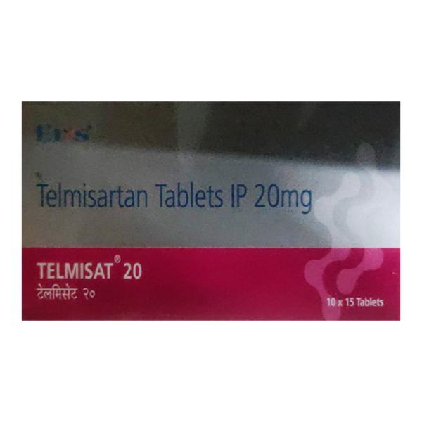 Buy TELMISAT 20 Tablet 15's Online | Netmeds