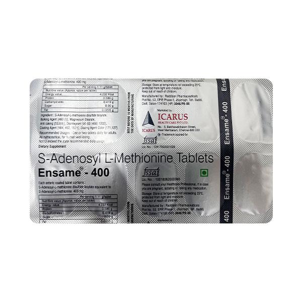 Ensame 400mg (Veg) Tablet 10'S : Uses, Side Effects, Price | Netmeds