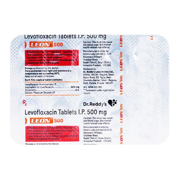 Leon 500mg Tablet 10'S Price, Uses, Side effects, Substitutes | Netmeds