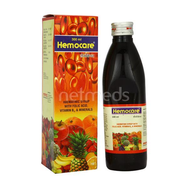 Hemocare Syrup 300ml Price, Uses, Side effects, Substitutes | Netmeds