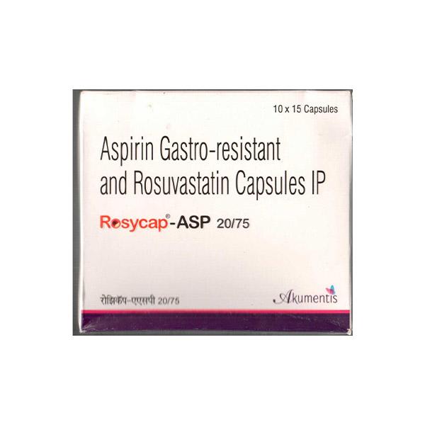 ROSYCAP ASP 20/75 Capsule 15's Price, Uses, Side effects, Substitutes ...