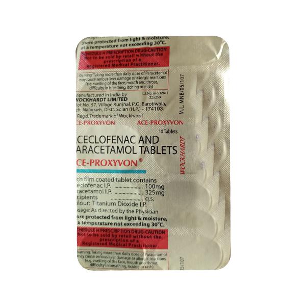 Buy ACE PROXYVON Tablet 10's Online at Upto 25% OFF | Netmeds