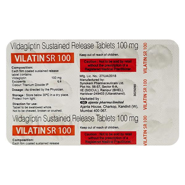 VILATIN SR 100 Tablet 15's : Price, Uses, Side Effects | Netmeds