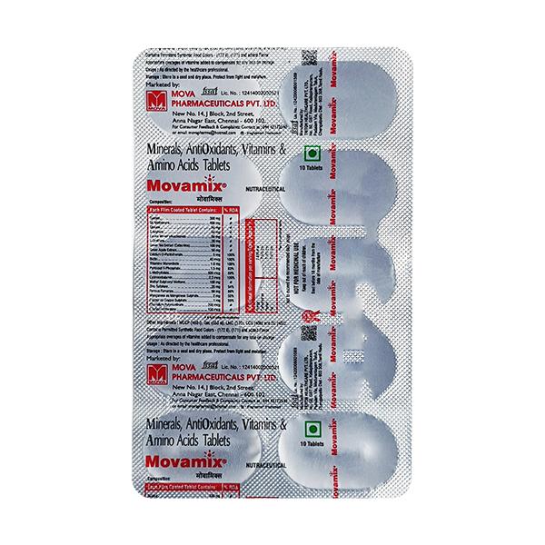 Movamix Tablet 10'S Price, Uses, Side effects, Substitutes | Netmeds
