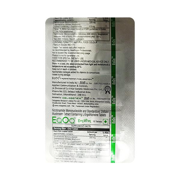 Buy EQOQ Tablet 10's Online | Netmeds