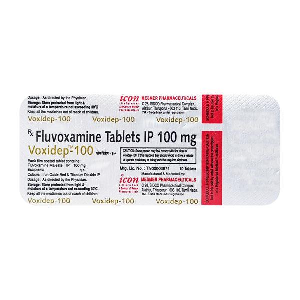 Voxidep 100mg Tablet 10'S Price, Uses, Side effects, Substitutes | Netmeds