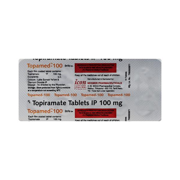 Topamed 100mg Tablet 10'S Price, Uses, Side effects, Substitutes | Netmeds