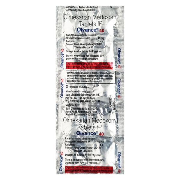 Olvance 40mg Tablet 10'S : Price, Uses, Side Effects | Netmeds