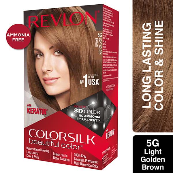 Buy Revlon Colorsilk Beautiful Hair Color with Keratin - Light Golden ...