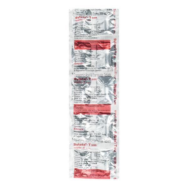 Sylate T 500mg Tablet 10'S Price, Uses, Side effects, Substitutes | Netmeds