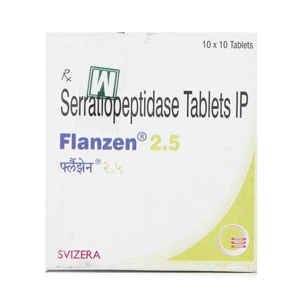 Buy Flanzen 2.5mg Tablet 10'S Online at Upto 25% OFF | Netmeds