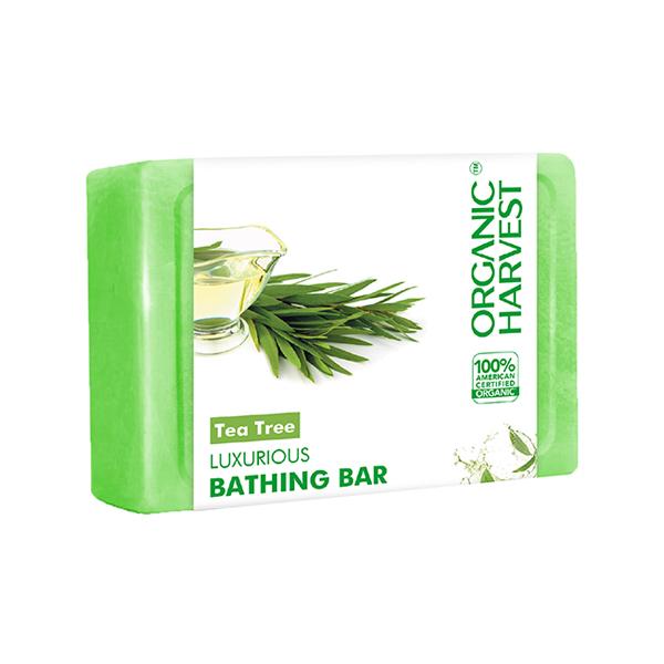 Buy Organic Harvest Luxurious Bathing Bar - Tea Tree Soap Bar for Clear ...
