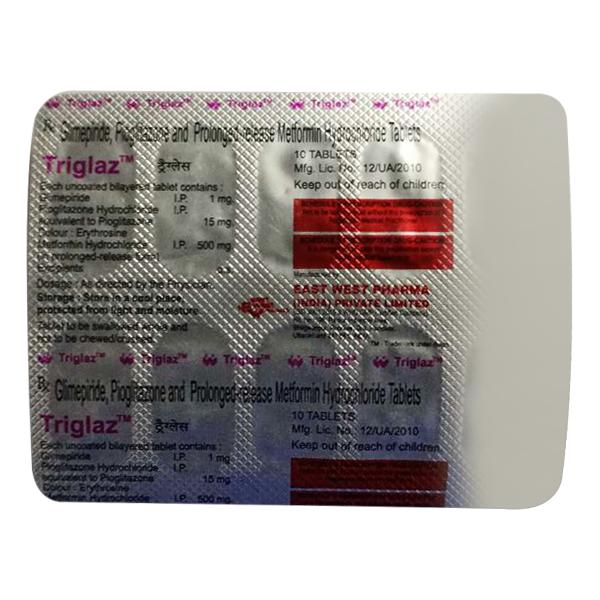 Triglaz Tablet 10'S : Price, Uses, Side Effects | Netmeds