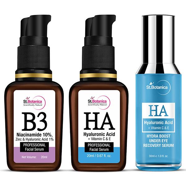 Buy Stbotanica Niacinamine 10% Face Serum + Hyaluronic Acid Serum + Ha ...