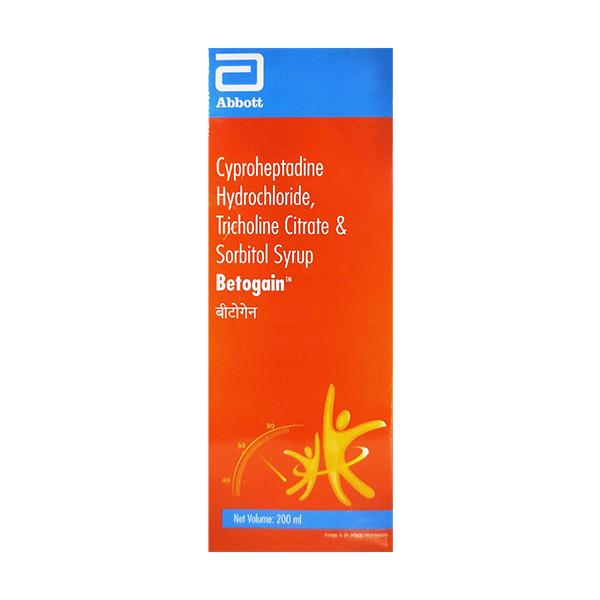 Buy BETOGAIN Syrup 200ml Online | Netmeds