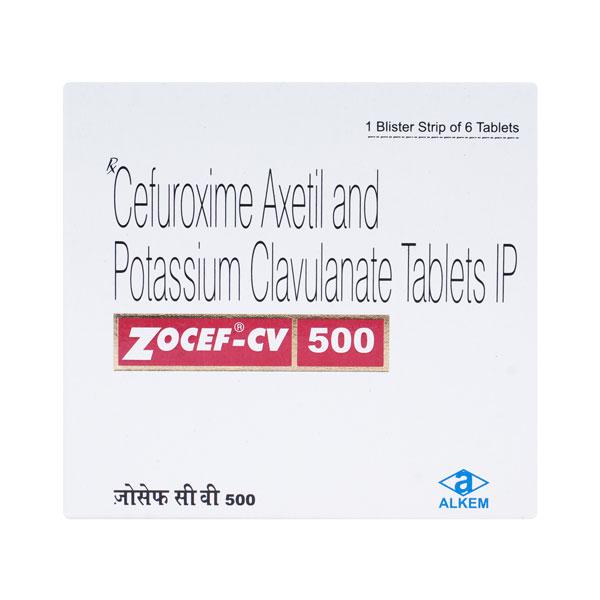 Zocef CV 500mg Tablet 6'S : Price, Uses, Side Effects | Netmeds