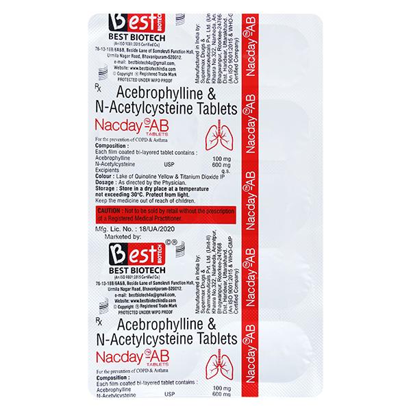 Buy NACDAY AB Tablet 10's Online at Upto 25% OFF | Netmeds